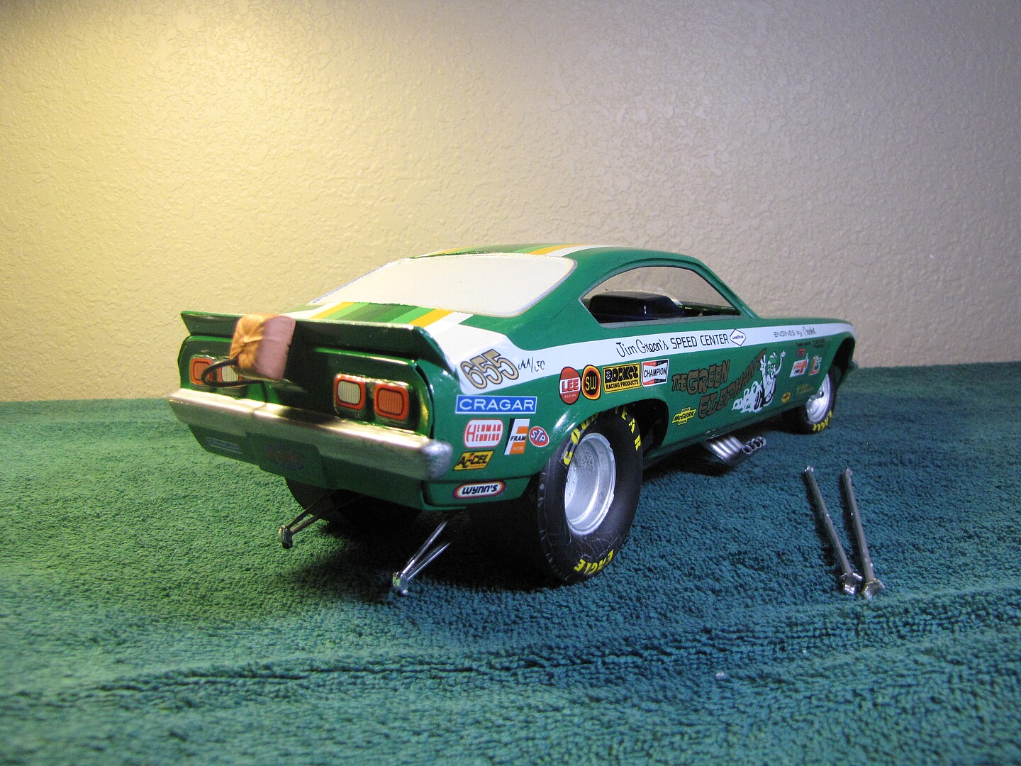 Chevy Vega Funny Car (The Green Elephant) -- Plastic Model Car Kit -- 1 ...