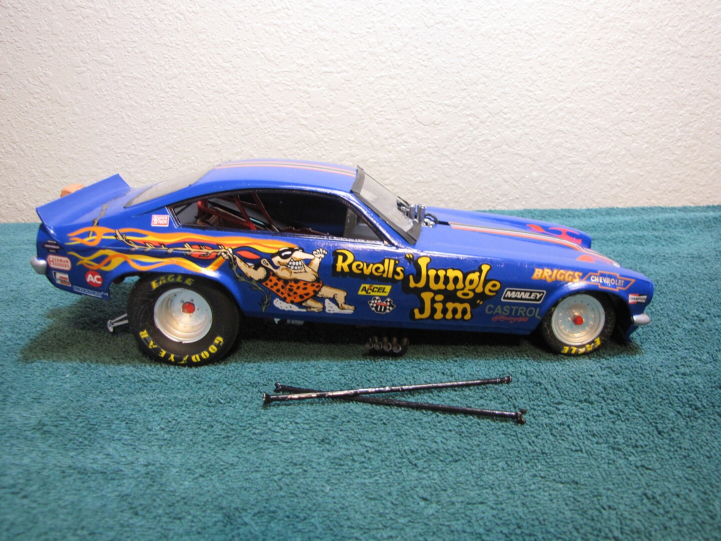 Jungle Jim Funny Car (The Fire Burnout King) -- Plastic Model Car Kit ...