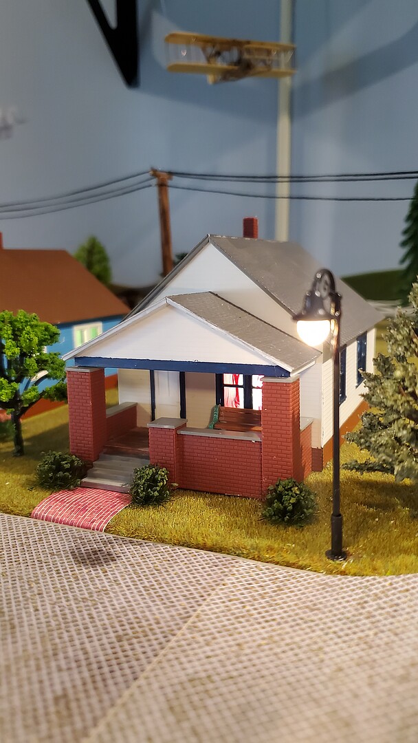 1 Story House w/ Front Porch -- Model Railroad Building Kit -- HO Scale ...