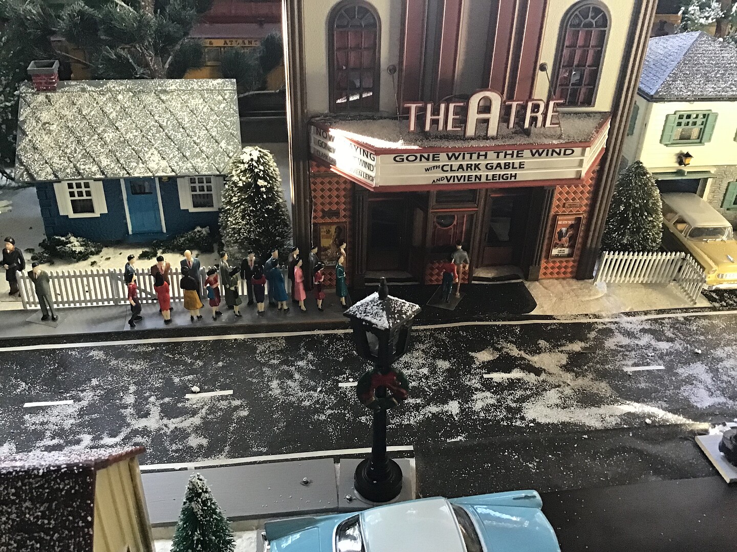 Built & Ready Theater w/Lights -- O Scale Model Railroad Building ...