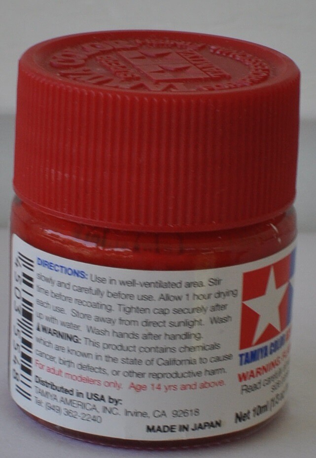 Acrylic Mini XF7 Flat Red 1/3 oz -- Hobby and Model Acrylic Paint ...