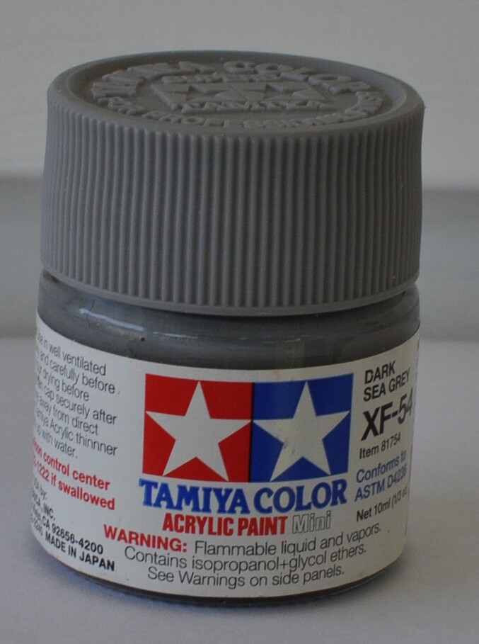 Gallery Pictures Tamiya Acrylic Mini XF54 Dark Sea Gray 1/3 oz Hobby ...