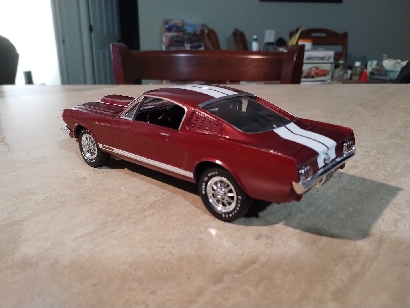 1966 Ford Mustang Fastback -- Plastic Model Car -- 1/25 Scale -- #1305 ...