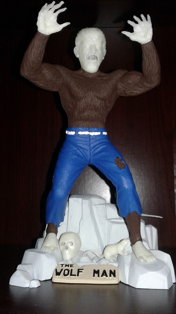 Wolfman (Glow in the Dark) -- Plastic Model Fantasy Figure Kit -- 1/8 ...