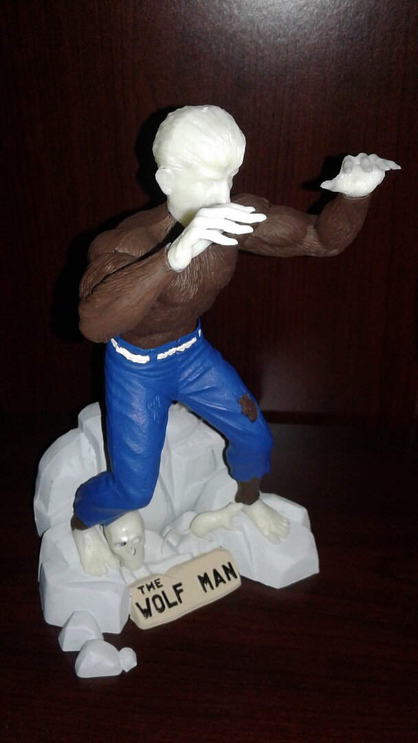 Wolfman (Glow in the Dark) -- Plastic Model Fantasy Figure Kit -- 1/8 ...