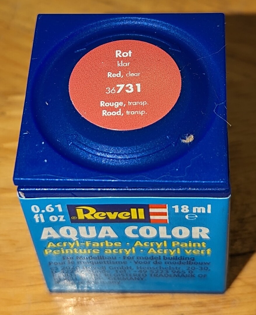 Gallery Pictures Revell-Germany 18ml Bottle Acrylic Red Clear Aqua ...
