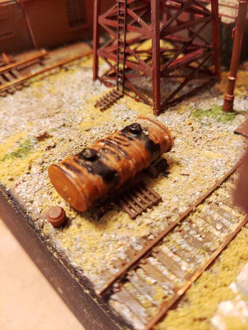 Bulk Fuel Tank (2) -- N Scale Model Railroad Building Accessory ...