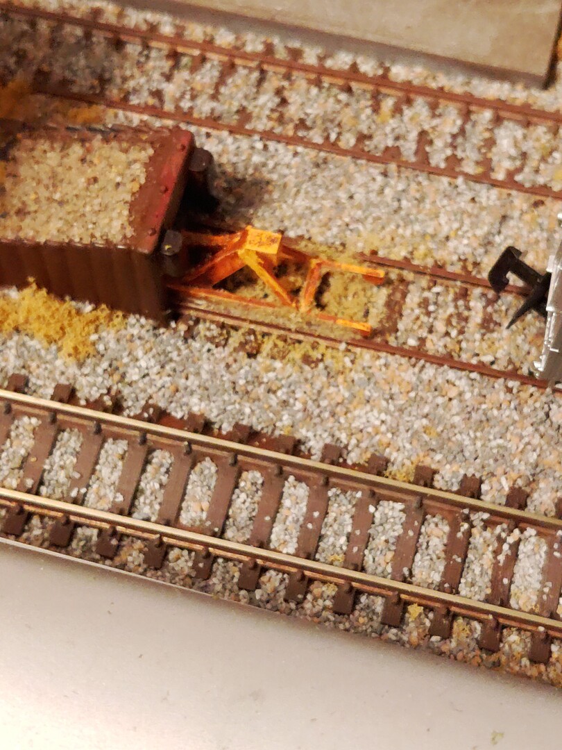 Track Bumpers - Built-ups - Yellow pkg(5) -- N Scale Model Railroad ...