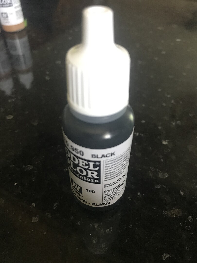 Model Color BLACK 17ml -- Hobby and Model Acrylic Paint -- #70950 ...