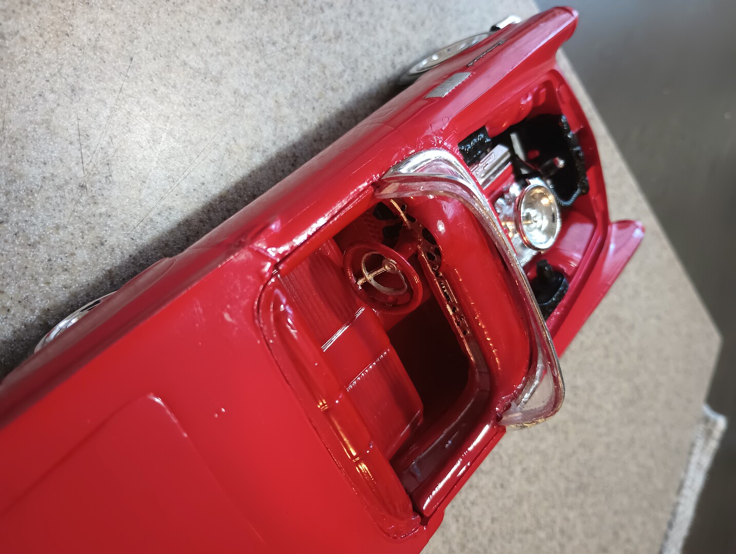 '57 Ford Thunderbird (3 in 1) -- Plastic Model Car Vehicle Kit -- 1/25 ...