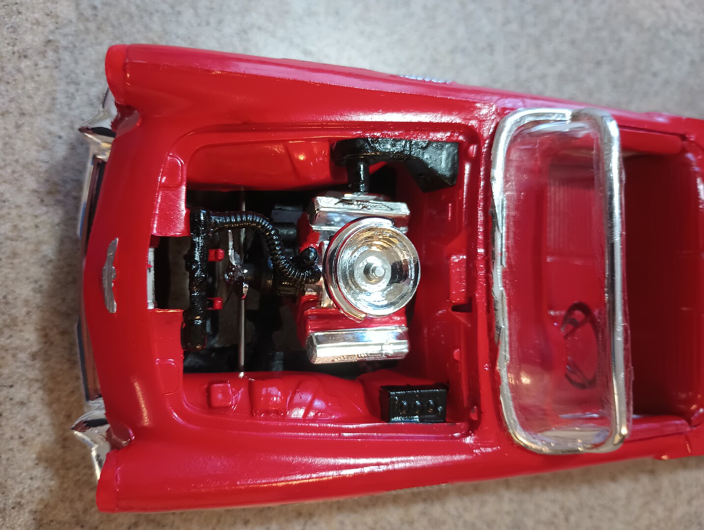 '57 Ford Thunderbird (3 in 1) -- Plastic Model Car Vehicle Kit -- 1/25 ...