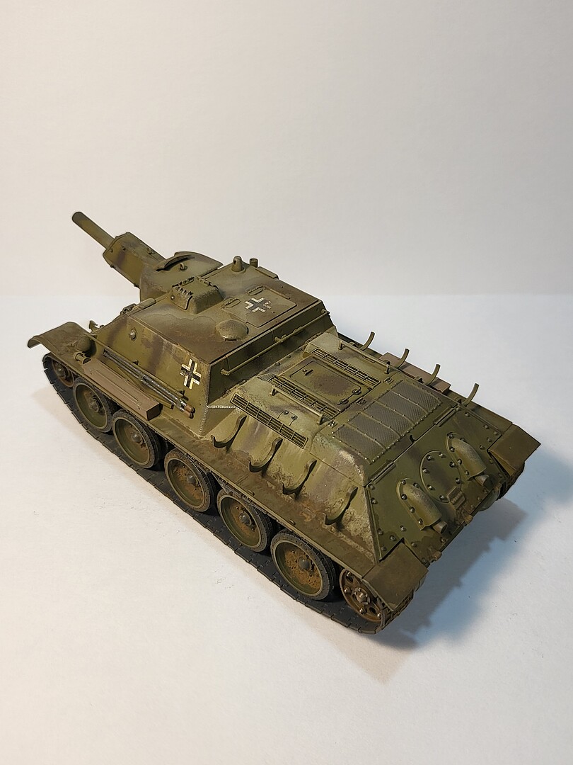 Russian Tank Destroyer SU-122 w/Master Set -- Plastic Model Military ...