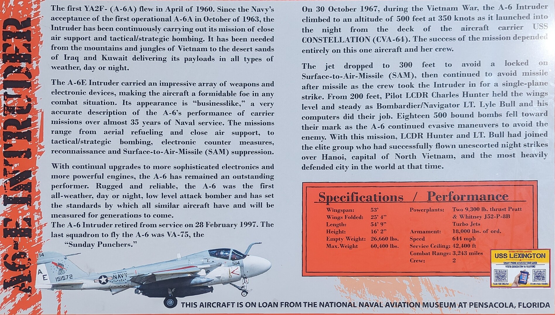 A-6E Intruder -- Plastic Model Airplane Kit -- 1/72 Scale -- #00338 ...