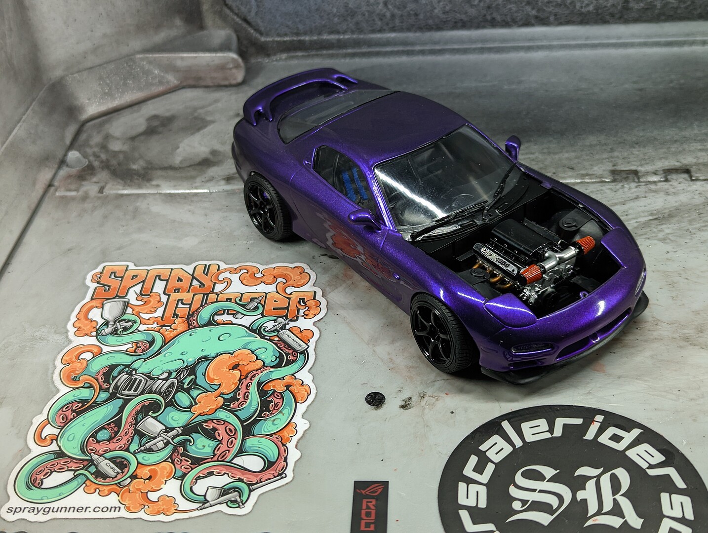 Mazda Efini RX7 Sportscar Coupe -- Plastic Model Car Kit -- 1/24 Scale ...