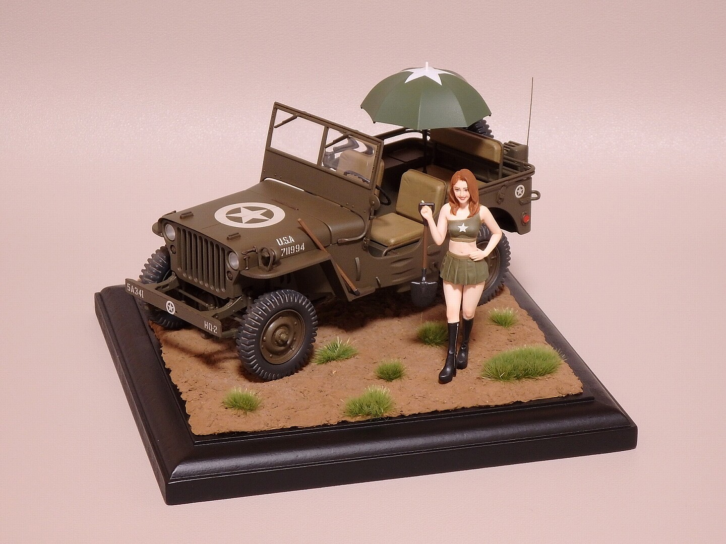 Jeep Willy MB 80th Anniversary -- Plastic Model Car Vehicle Kit -- 1/24 ...