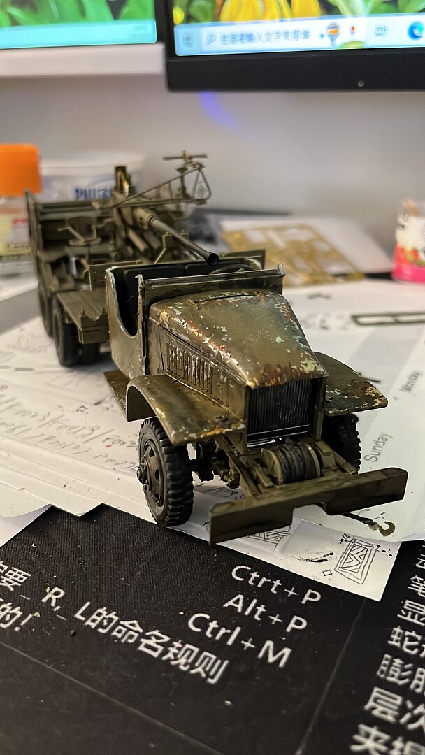 GMC Bofors 40mm Gun Cargo Truck -- Plastic Model Military Vehicle Kit ...