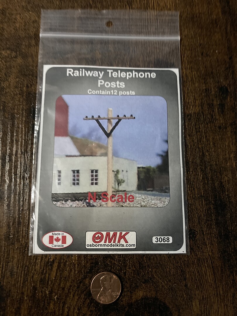 Gallery Pictures Osborn Telephone Poles 12 piece (wooden kit) N Scale ...