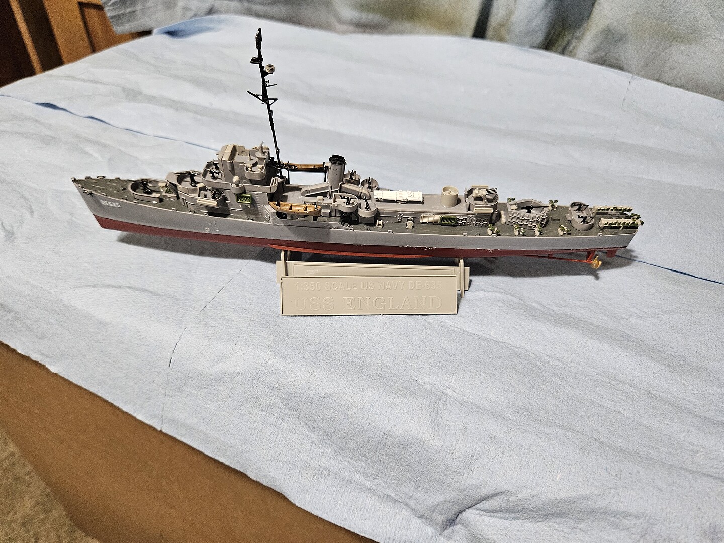 USS England DE635 Buckley Class Destroyer -- Plastic Model Military ...