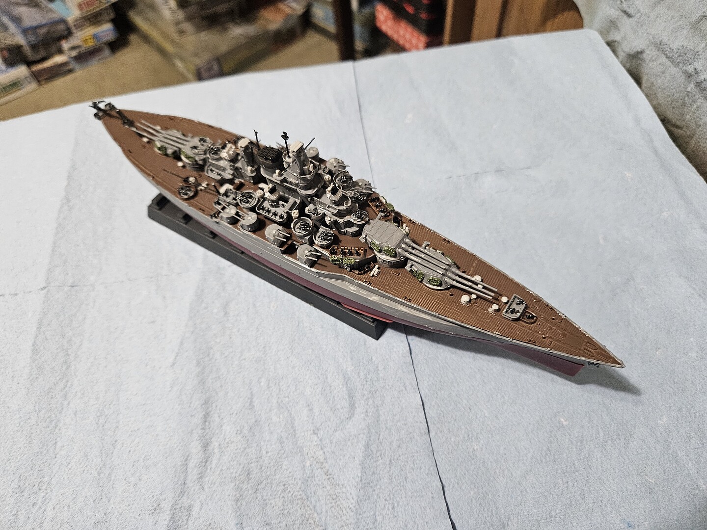 USS Tennessee BB43 Battleship 1944 -- Plastic Model Military Ship Kit ...