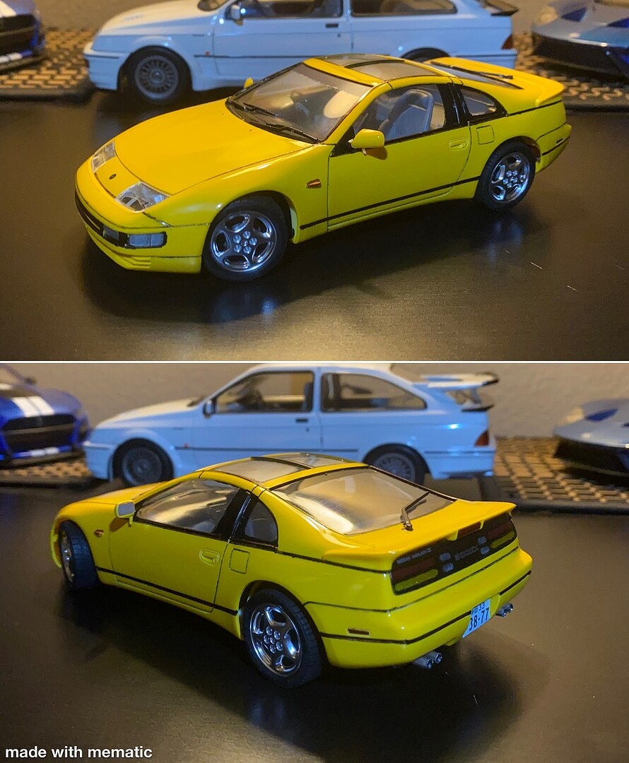 Nissan 300ZX Turbo Sportscar Coupe -- Plastic Model Car Kit -- 1/24 ...