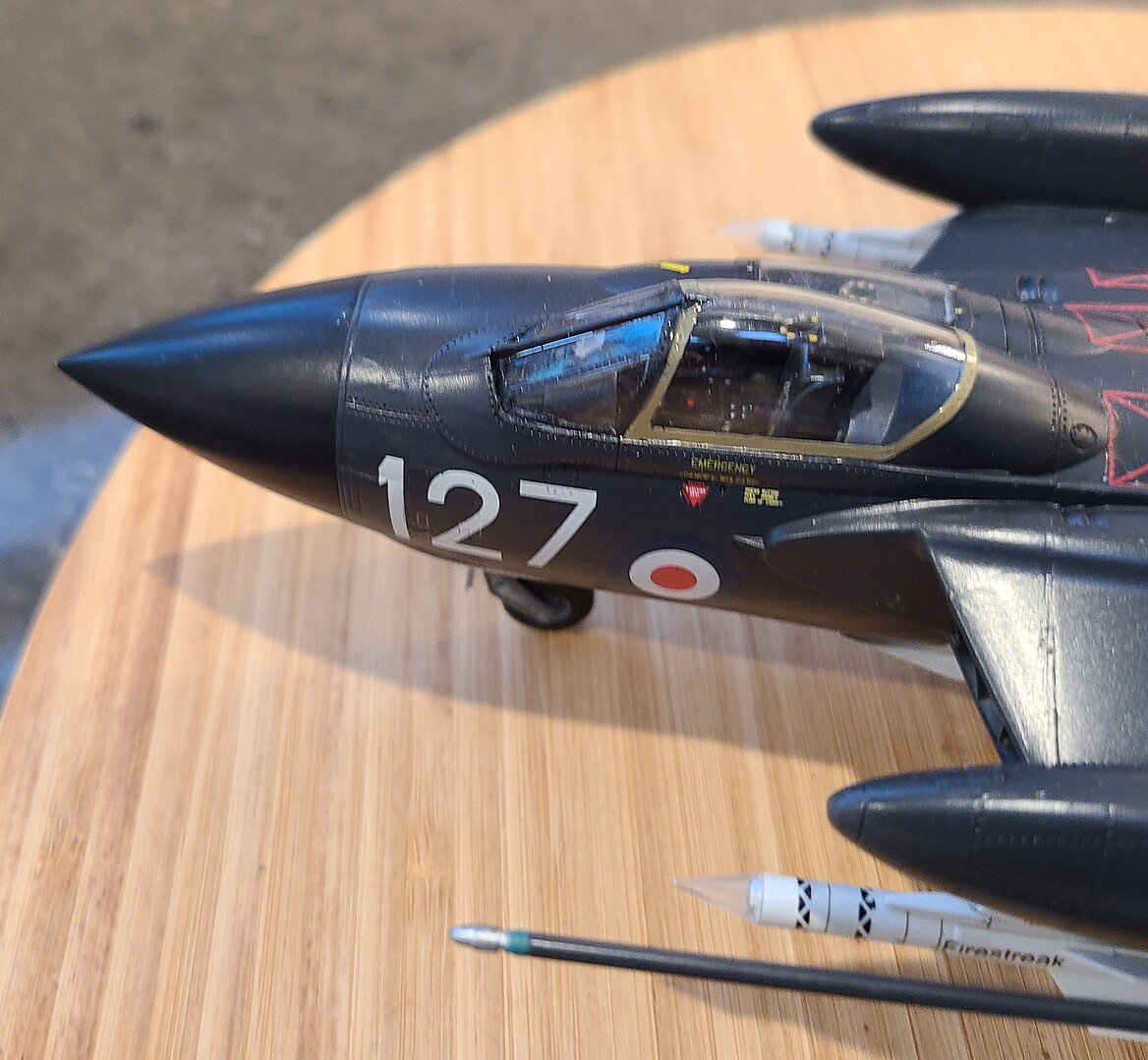 DeHavilland DH110 Sea Vixen FAW2 British Fighter -- Plastic Model ...