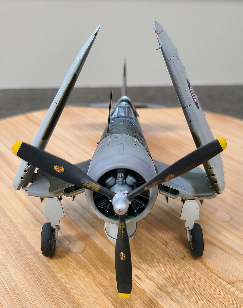 F4U-1/2 Bird Cage Corsair Fighter Aircraft -- Plastic Model Airplane ...