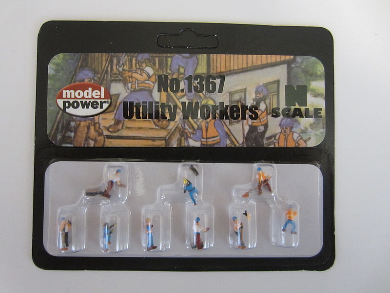 Utility Workers (9) -- N Scale Model Railroad Figure -- #1367 pictures ...