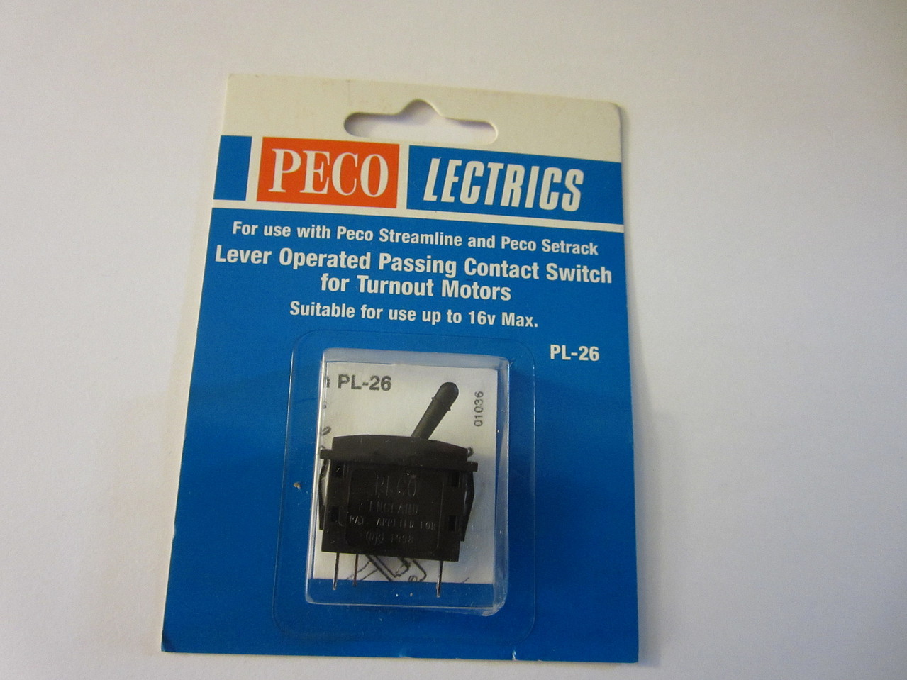 Black Passing Contact Switch -- Model Railroad Electrical Accessory ...