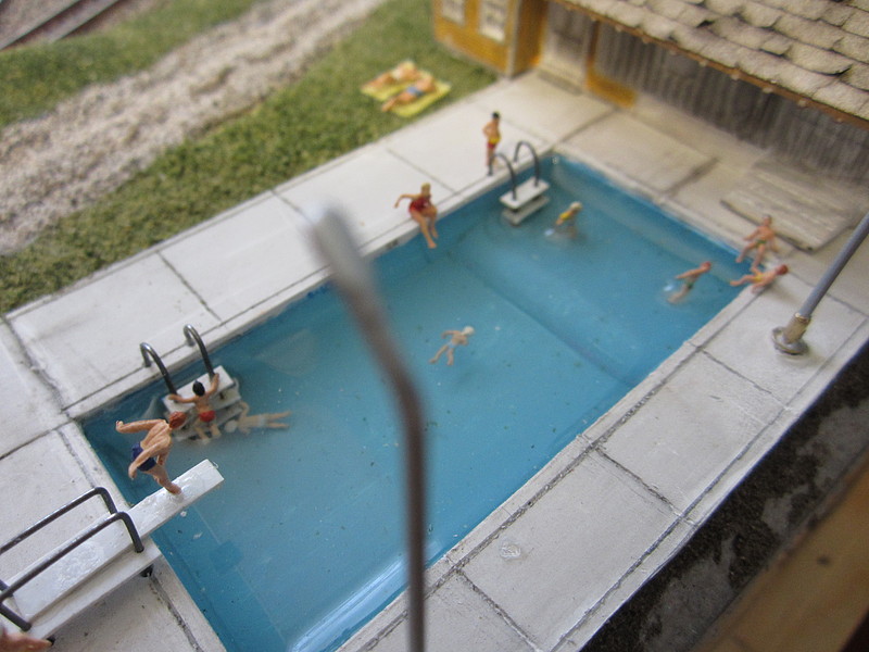 Children at the Pool -- Model Railroad Figures -- N Scale -- #79091 ...