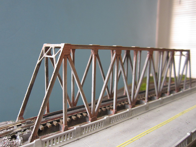 Single Truss Bridge - 248mm (9.75''), Gray -- N Scale Model Railroad ...