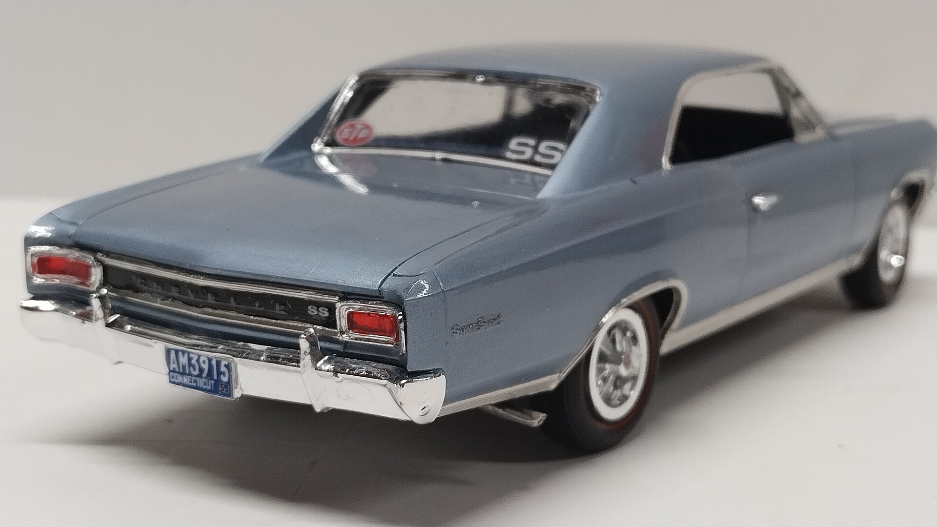 1966 Chevy Chevelle SS Car -- Plastic Model Car Vehicle Kit -- 1/25 ...
