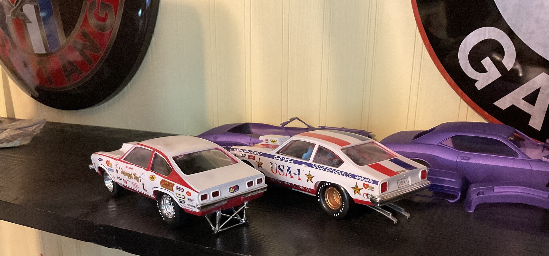 Bruce Larson USA-1 Pro Stock Vega -- Plastic Model Car Kit -- 1/25 ...