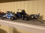 AMT Fiat Double Dragster Plastic Model Car Vehicle Kit 1/25 Scale #1380
