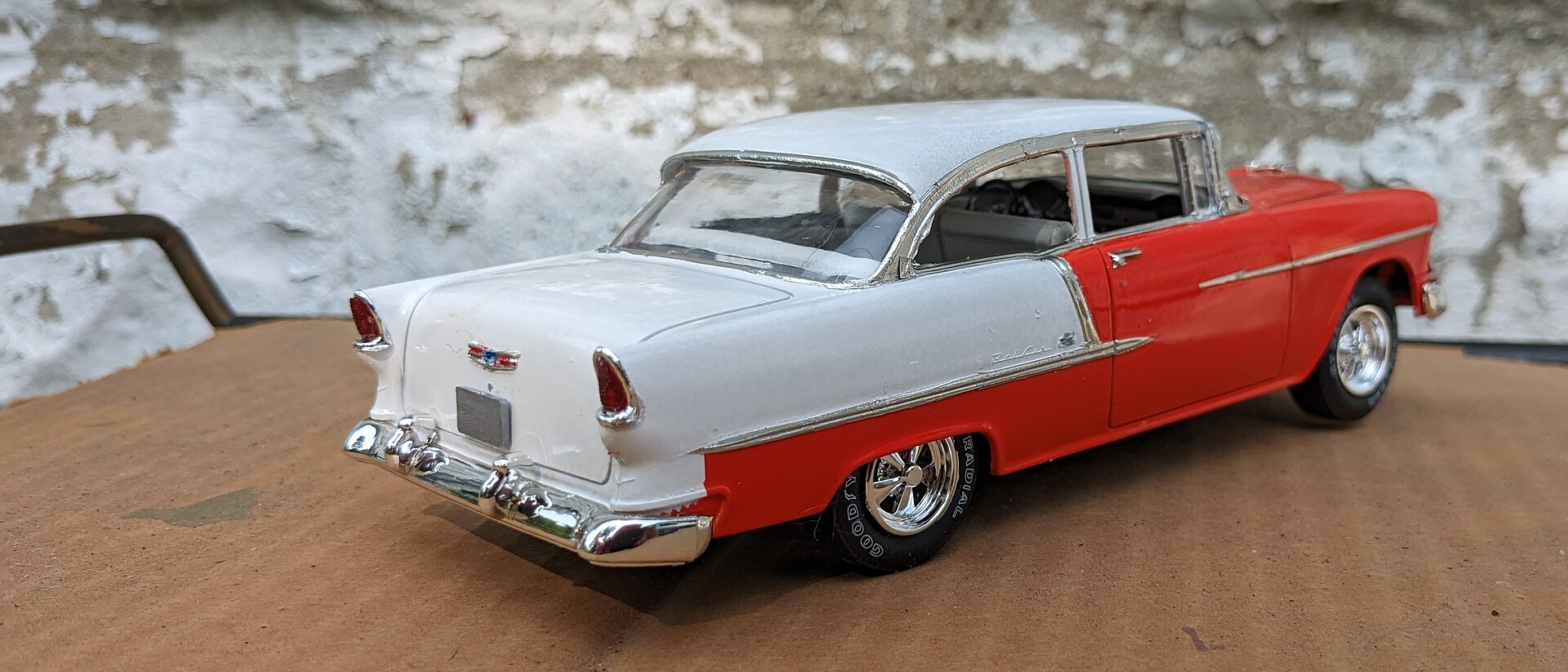 1955 Chevy Bel Air Sedan -- Plastic Model Car Kit -- 1/25 Scale ...
