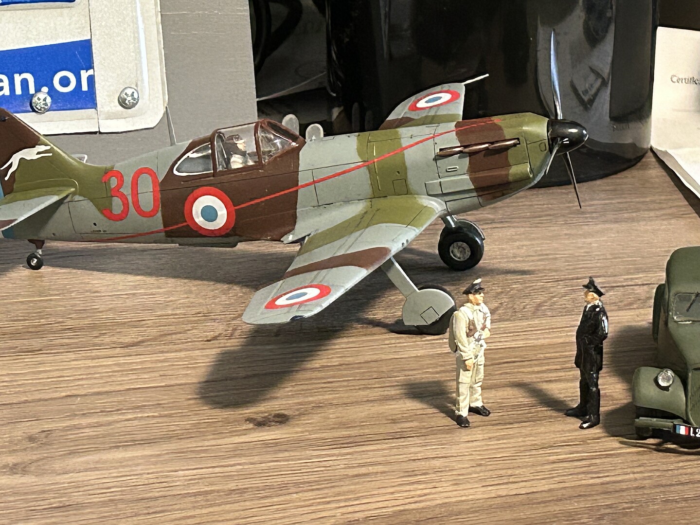 Dewoitine D.520 French Aces w/Staff Car Pictures