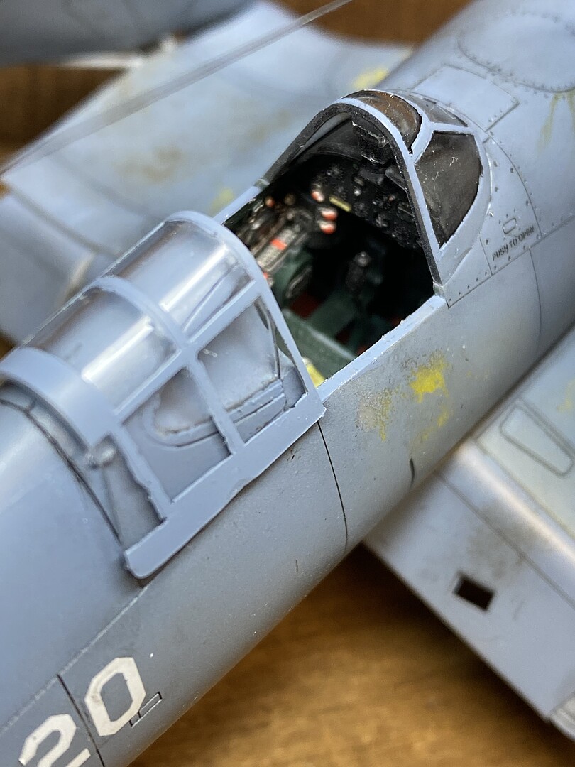 F4U-1/2 Bird Cage Corsair Fighter Aircraft -- Plastic Model Airplane ...