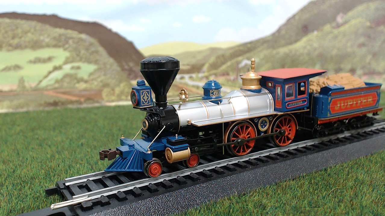 4-4-0 American w/o DCC CP Jupiter w/Wood Load -- HO Scale Model Train ...