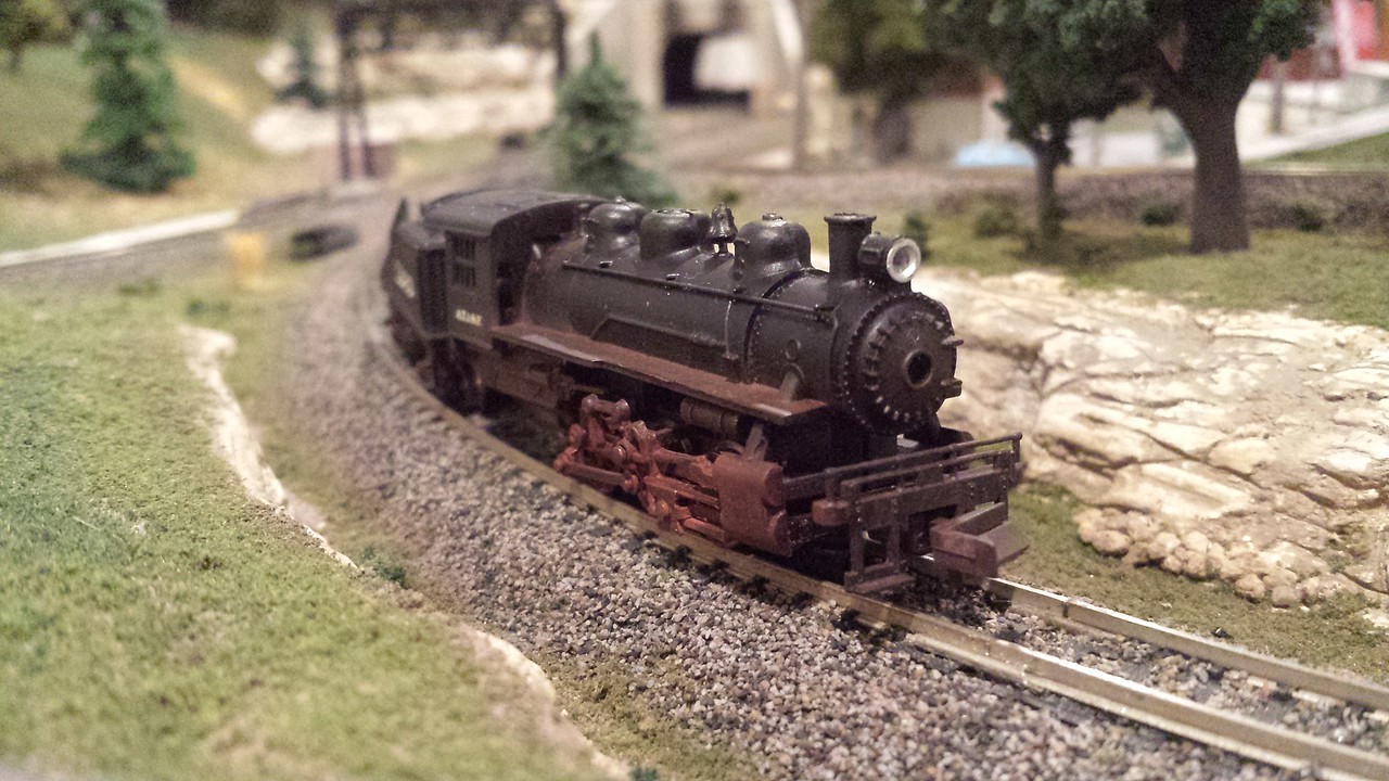 0-6-0 Switcher/Tender ATSF #2039 -- N Scale Model Train Steam ...