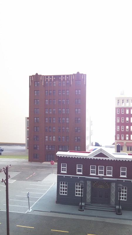 City Apartment Building - Kit -- HO Scale Model Railroad Building ...