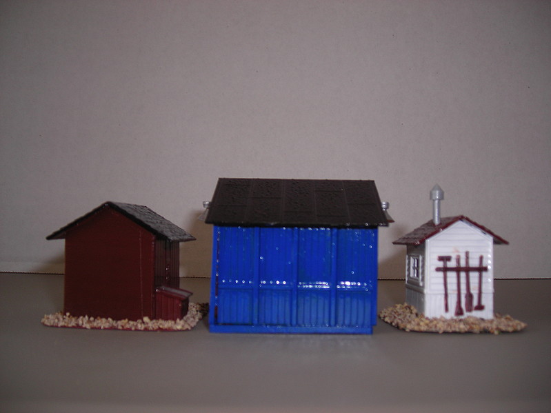 Trackside Shanties Kit Three Different Shacks -- Model Train Building ...