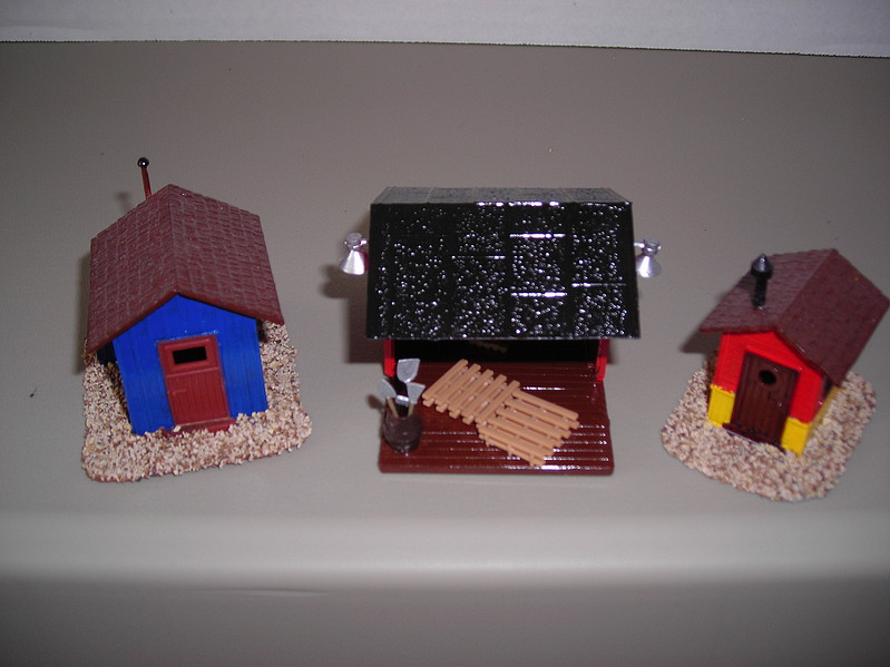Trackside Shanties Kit Three Different Shacks -- Model Train Building ...