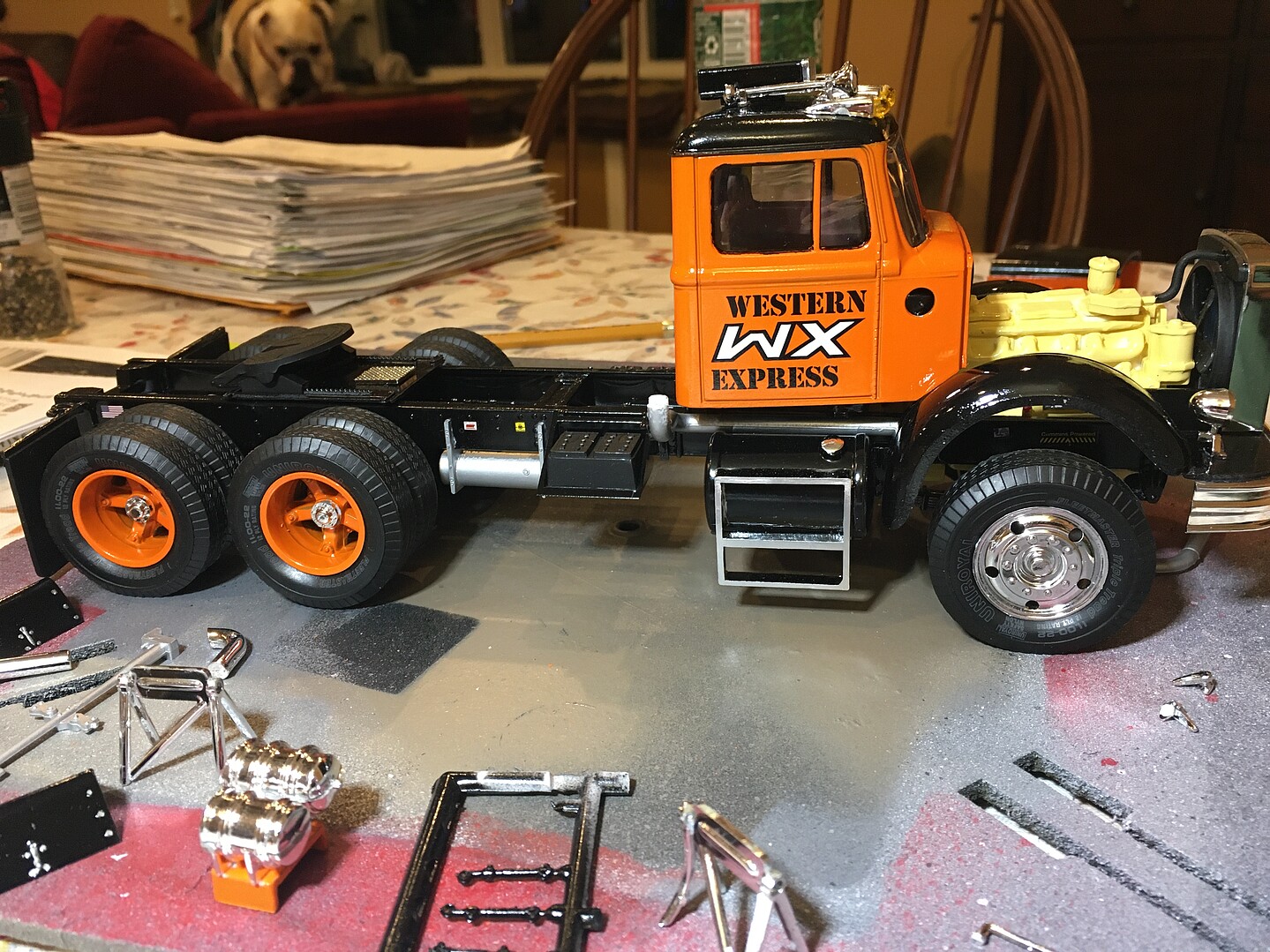 Autocar A64B Semi Tractor -- Plastic Model Truck Kit -- 1/25 Scale ...