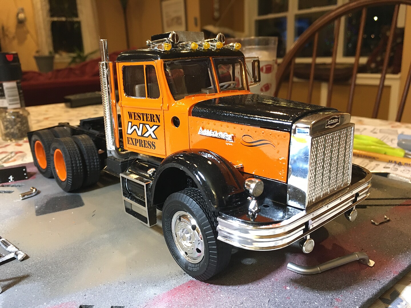 Autocar A64B Semi Tractor -- Plastic Model Truck Kit -- 1/25 Scale ...