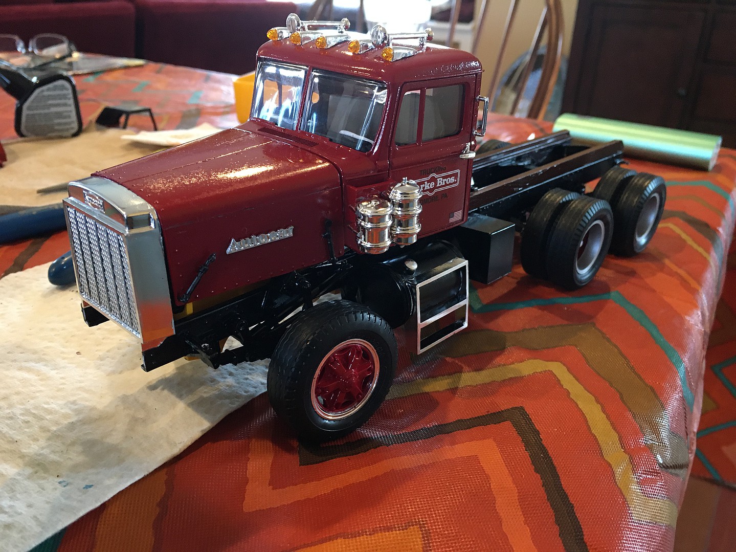 Autocar Dump Truck -- Plastic Model Truck Kit -- 1/25 Scale -- #1150 ...