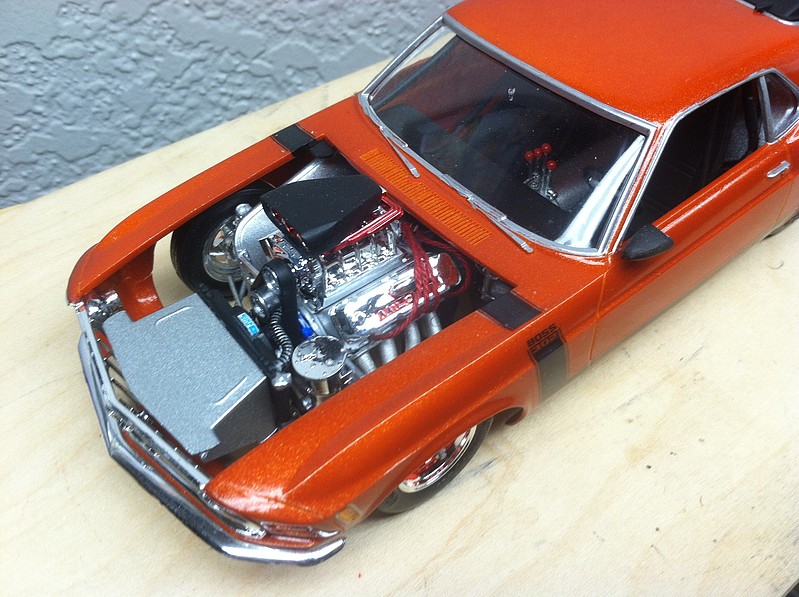 1970 Ford Mustang Boss 302 -- Plastic Model Car Kit -- 1/24 Scale ...