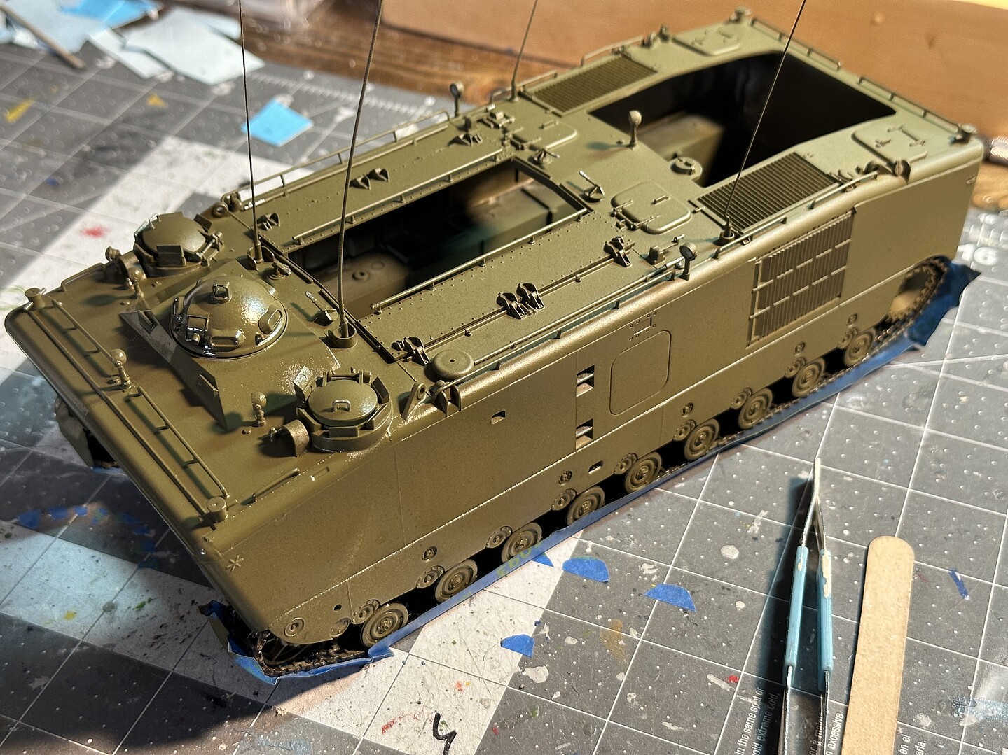 US Marine LVTP5A1 Amphibious Transporter -- Plastic Model Amphibious ...