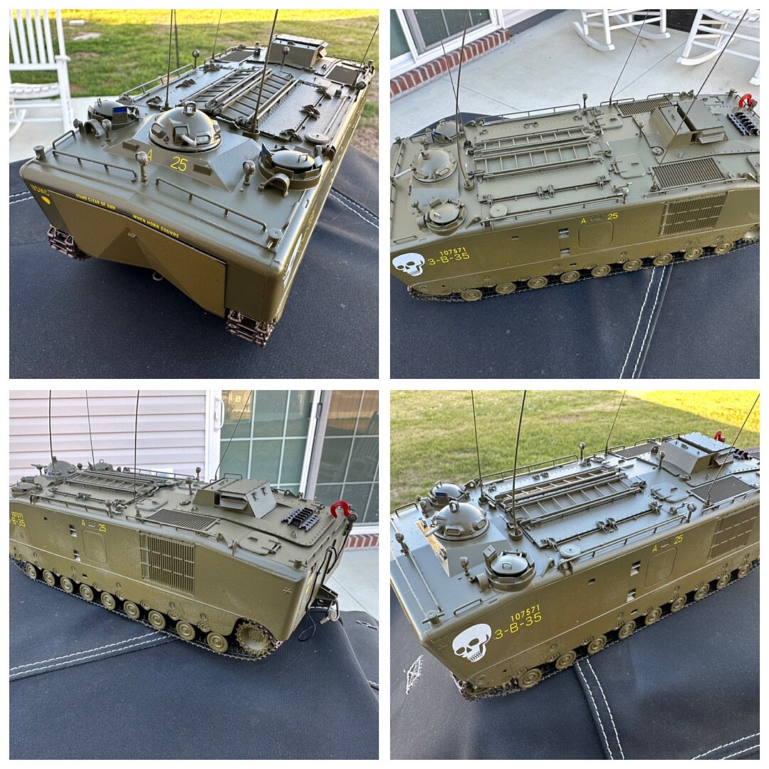 US Marine LVTP5A1 Amphibious Transporter -- Plastic Model Amphibious ...
