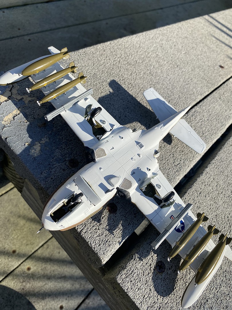 US A-37A Dragonfly Light Ground Attack Aircraft -- Plastic Model ...