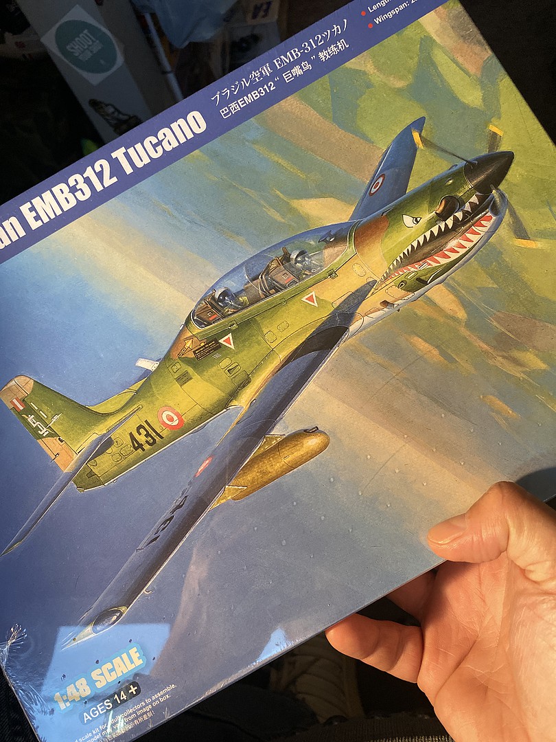 Brazilian Emb312 Tucano -- Plastic Model Airplane Kit -- 1/48 Scale ...
