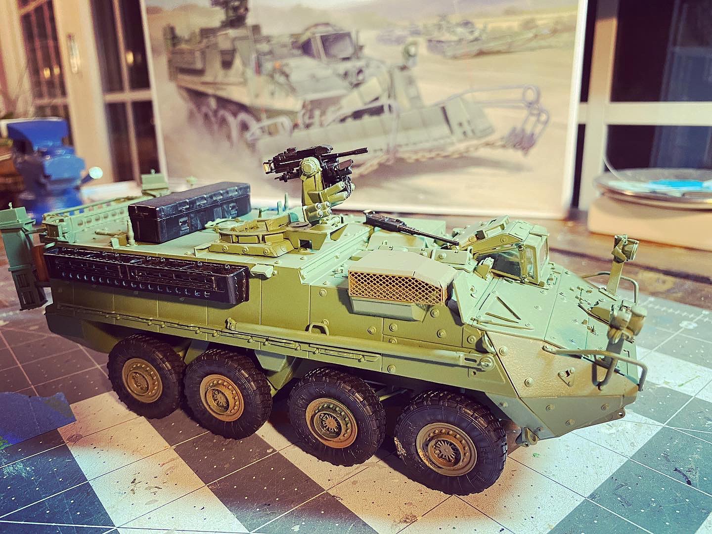 M1132 Stryker Engineer Squad Vehicle (ESV) -- Plastic Model Military ...